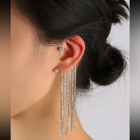 Kathrono | Jewelry | Lovely Pierceless Left Ear Cascading Tassel ...